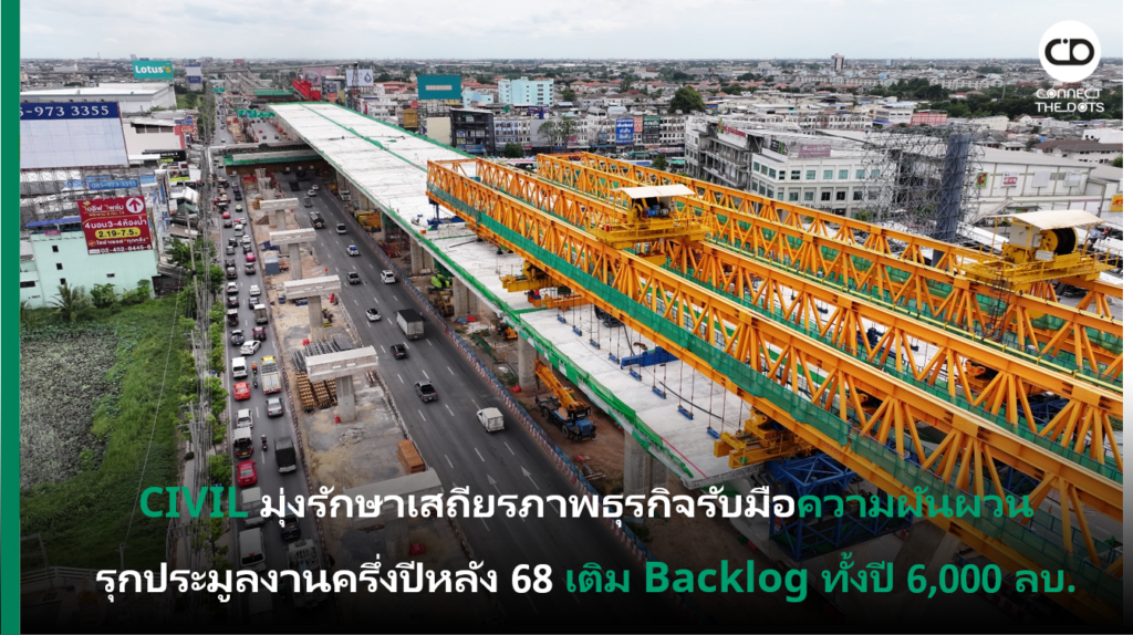 CIVIL มุ่งรักษาเสถียรภาพธุรกิจรับมือความผันผวน รุกประมูลงานครึ่งปีหลัง 68 เติม Backlog ทั้งปี ...